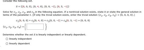 Solved Consider The Following Set S 8 0 0 0 4 Chegg Com