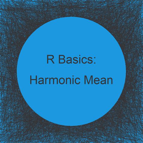 Harmonic Mean In R 2 Examples Harmonic Mean Of Vector Column