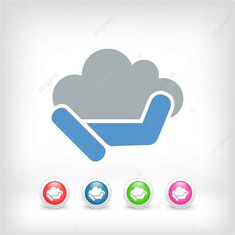 Cloud Computing Element Icon Connection Vector Element Icon