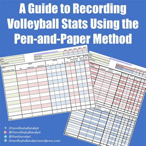 A Guide To Recording Volleyball Stats Using The Pen And Paper Method Thevolleyballanalyst