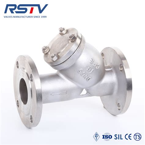 Ansi Cf8 Cf8m Wcb Stainless Steel Flanged Y Type Strainer150lb 300lb