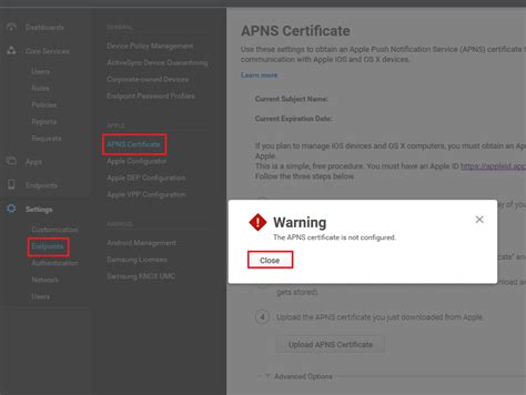Upload Apple Push Notification Service Apns Certificate For Ios Users
