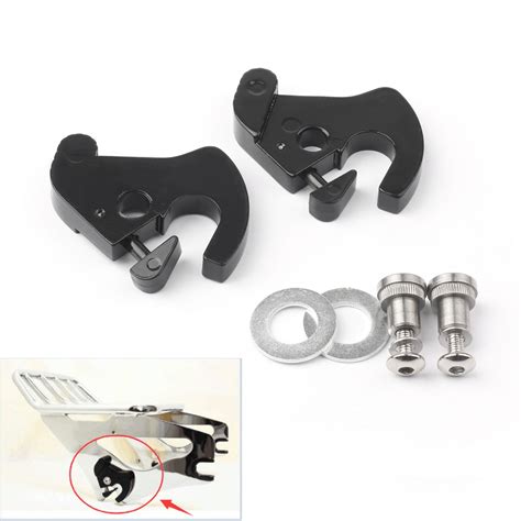Rotary Latch Latches Kit With Locks For Harley Sissy Bar Luggage Rack Softail Shopee Malaysia