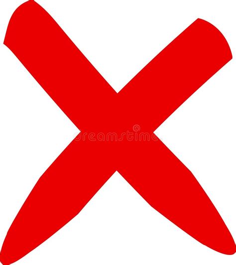 Red Cross Sign Icon Wrong Mark Icon Red Cross X Symbol Stock Vector