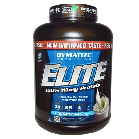 Dymatize Nutrition, Elite 100% Whey Protein, Gourmet Vanilla, 5 lbs ...