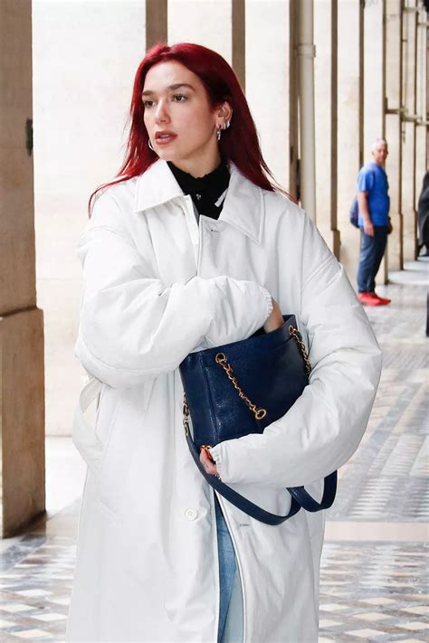 Dua Lipa Ditches Her Signature Locks For Fiery Red Style On Paris