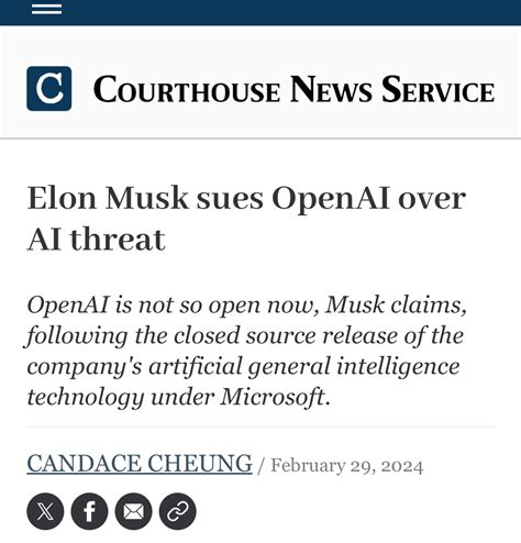 Elon Musk Sues Openai By Gary Marcus Marcus On Ai