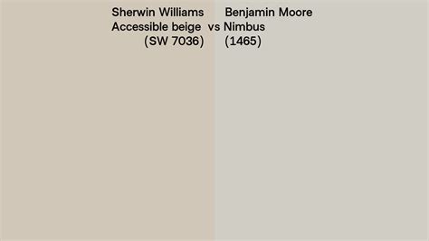 Sherwin Williams Accessible Beige Sw 7036 Vs Benjamin Moore Nimbus
