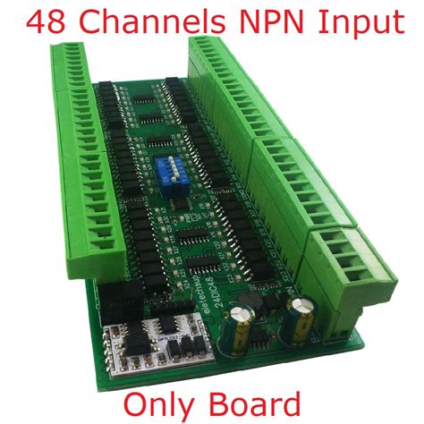 24dic48 48ch Di Npn Digital Switch Plc Io Expansion Board 3000vdc Optical Isolation Input Rs485