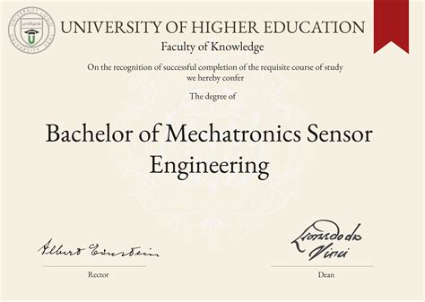 Bachelor Of Mechatronics Sensor Engineering Beng In Mechatronics