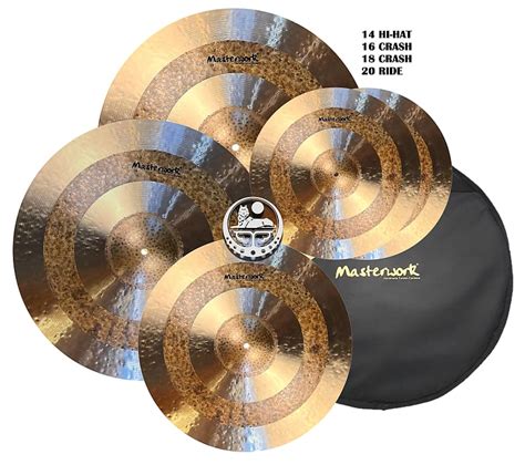 Masterwork Cymbals Master Cymbal Pack Box Set 14 16 18 20 Reverb