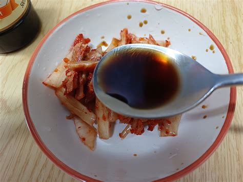 전자렌지로 볶음김치 만들기