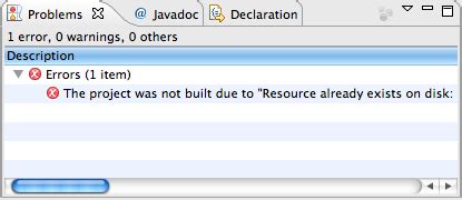 Fixing Resource Already Exists On Disk Errors In Eclipse BetweenGo