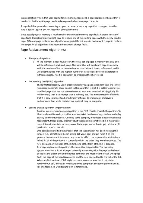 Notes For Operating Systems Csc2025 Operating Systems Newcastle