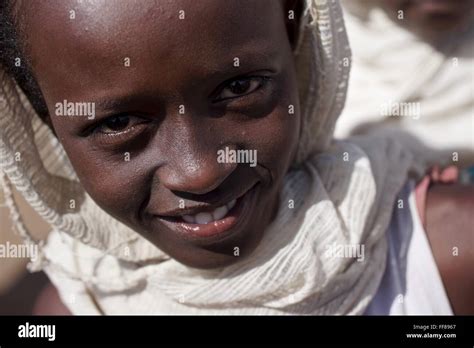 A Girls At An Orthodox Christian Epiphany Celebration In Ethiopia Stock Photo Alamy