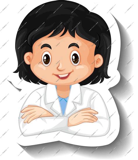 خرید و قیمت برچسب شخصیت کارتونی دختر دانش آموز وکتور رایگان ترب