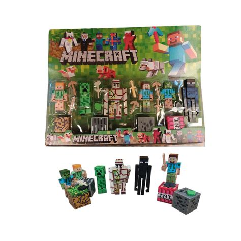 Kit Bonecos Minecraft Cartela 19 Peças Oferta Shopee Brasil