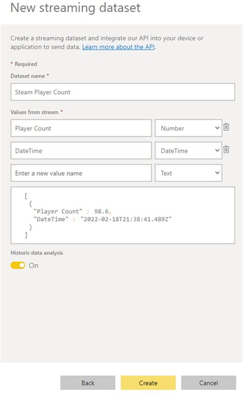 Learn About Real Time Streaming Datasets In Power Bi With Video Games