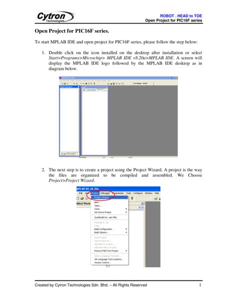 Open Project For Pic16f Series