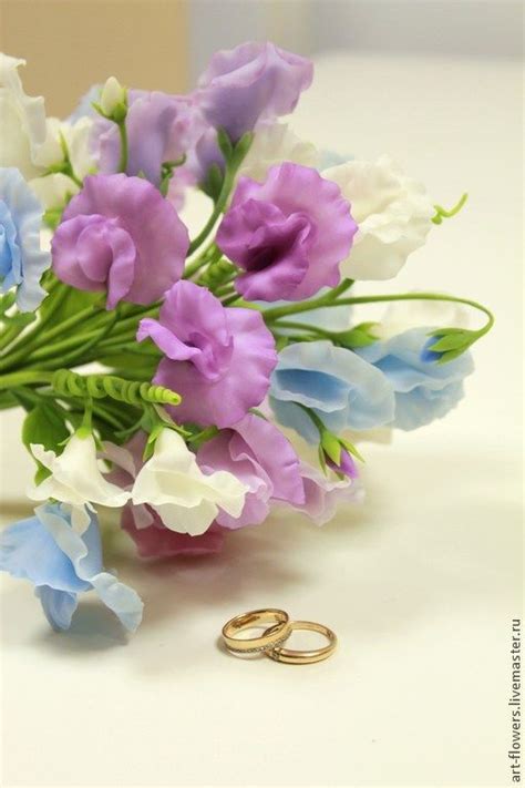 Душистый горошек заказать на Ярмарке Мастеров 5eujnru Букеты Санкт Петербург Sugar