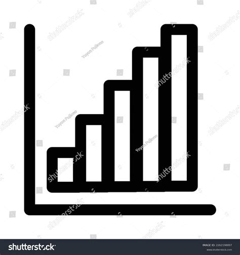 Bar Chart Icon Visualizing Data Graphical Stock Vector Royalty Free