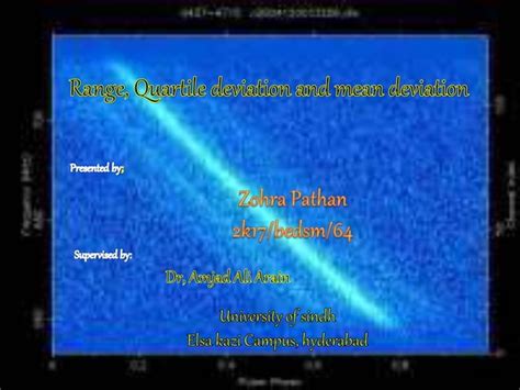 Range Quartile Deviation Pptx Physics Science