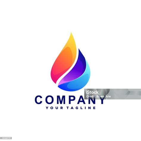 Desain Logo Gradien Warna Api Ilustrasi Stok Unduh Gambar Sekarang Api Berkobar Api Unggun