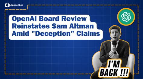 Timeline The Drama Behind Openai Board Shakeup Appscribed