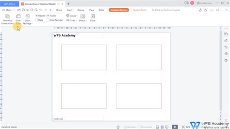 Introduction To Handout Master WPS Office Academy