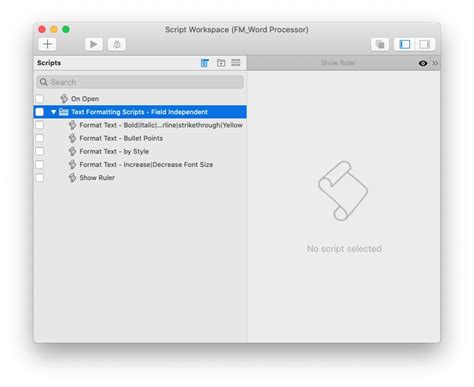 Word Processing Functions In Filemaker Using Buttons And