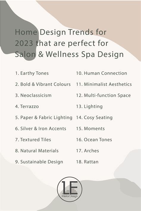 Home Design Trends For 2023 That Are Perfect For Salon Wellness Spa