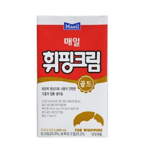 매일 냉장 휘핑크림 골드 1l Wjt 티몬