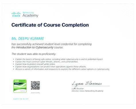 Cybersecurity Cisconetworkingacademy Continuouslearning Cyberawareness Mca Kiet Deepu Kumari