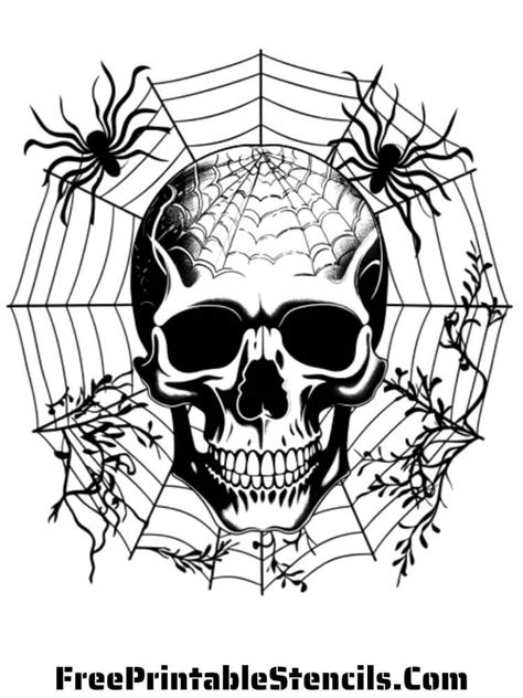 Spider Web Stencil Printable At Genlondonblog Blog