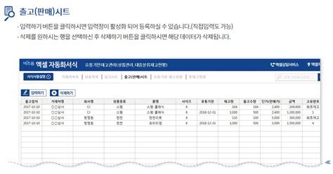 유통기한 재고관리 프로그램 양식 다운로드