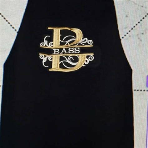 Monogrammed Aprons Etsy