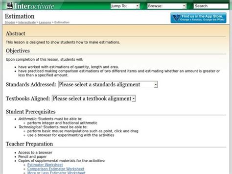 Estimation Lesson Plan For 4th 6th Grade Lesson Planet