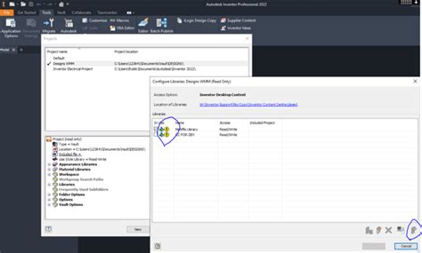 Inventor Configure Library Update Tool Is Not Able To Use Autodesk