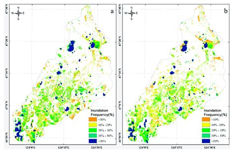 Spatial Distribution Of Variation Of Inundation Frequency During The