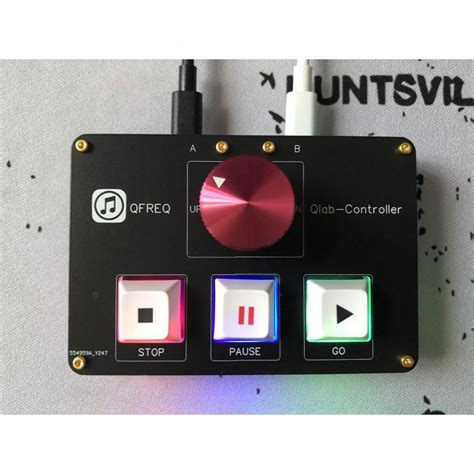 Black QLAB Controller Supports Two Computers And For QLAB Hirrender P1 SSP Itunes KUGOU