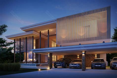 Mo H2 103001 10 แบบบ้านสองชั้น Modern Style