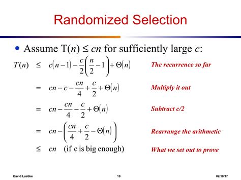 Medians And Order Statistics Ppt