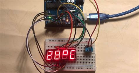 Arduino筆記 53 ：4位數7段led顯示器呈現目前溫度 天花板隨記