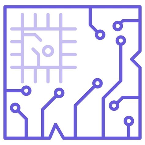 Pcb 보드 터 일러스트레이션 프리미엄 벡터