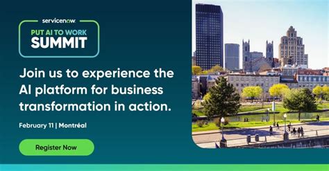 Ai Is Only As Powerful As The Platform Its Built On Join Your Peers At Servicenow Put Ai To