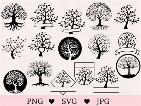 Tree Of Life Svg Tree Of Life Bundle Family Tree Svg Tree Etsy