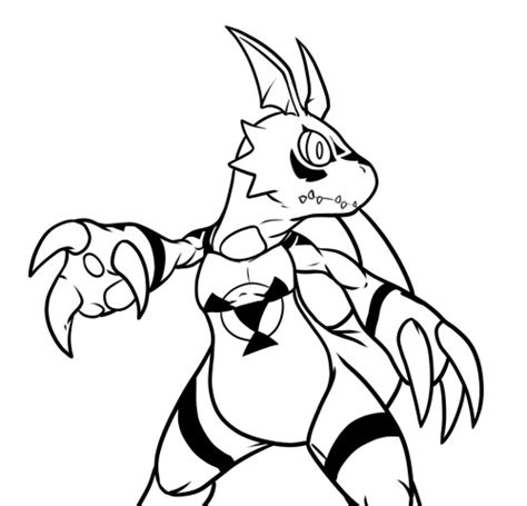 Digimon Guilmon Coloring Pages