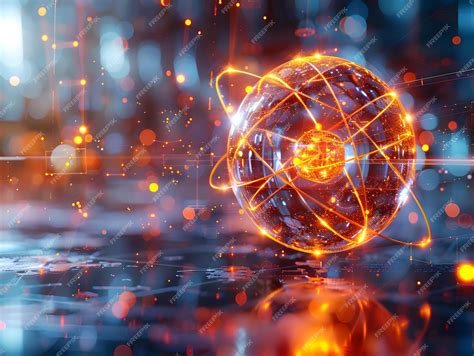 Premium Photo Captivating 3d Visualization Of Atomic Structure And Energy Dynamics In A