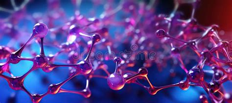 Complex Molecule 3d Illustration Abstract Molecular Lattice Cellular Structure Stock Image