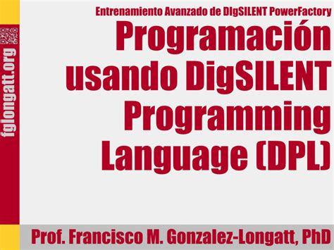Pdf Entrenamiento Avanzado De Digsilent Powerfactory Orogramaci N